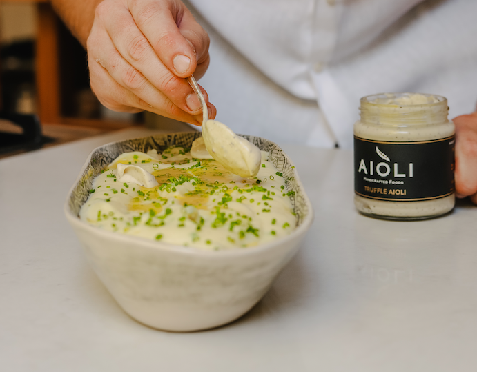Creamy Mash Potato with Truffle Aioli – AIOLI_SA